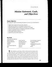 Mission Statement Goals and Objectives.pdf - CHAPTER 6 Mission ...