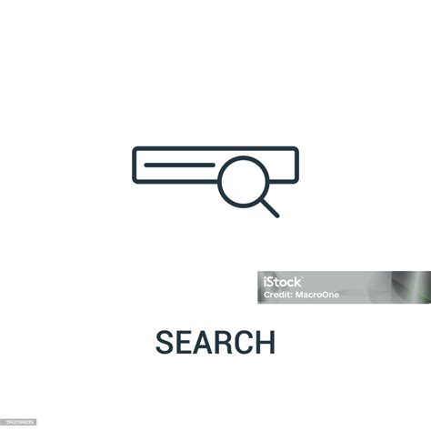 Reklam Koleksiyonundan Arama Simgesi Vektörü Ince Çizgi Arama Anahat