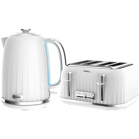 Breville Impressions Collection Kettle And Toaster Bundle White