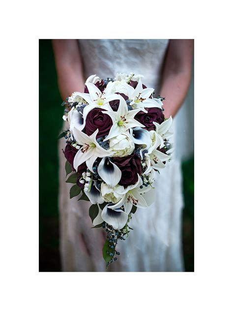 Burgundy Calla Lily Bridal Bouquet