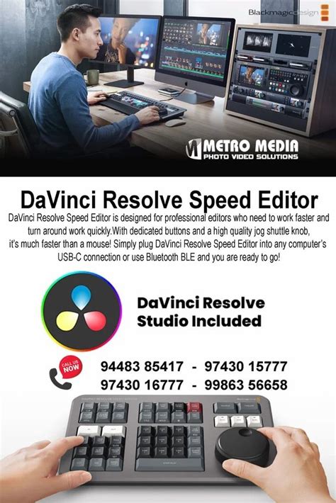 Davinci Resolve Speed Editor Free Trial And Download Available At ₹ 38000 Piece In Bengaluru