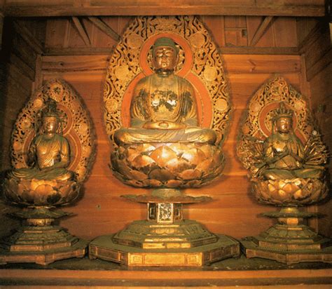 秘仏の扉 大悲願寺 本堂 阿弥陀如来及脇侍坐像