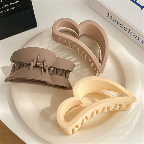 🤎당일출고무배2개할인 베이직 하트 헤어 집게핀 미니 길쭉 무광 유광 올림머리 반묶음 세트