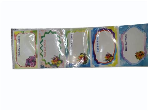 Plastic Best Wishes Sticker At Best Price In Indore Id 2852636690733