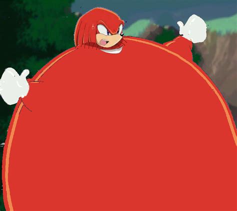 Red Guardian Balloon Inflated Knuckles By Rareinflationfatpics On