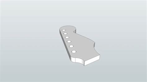 Stratocaster Headstock V1 3d Model