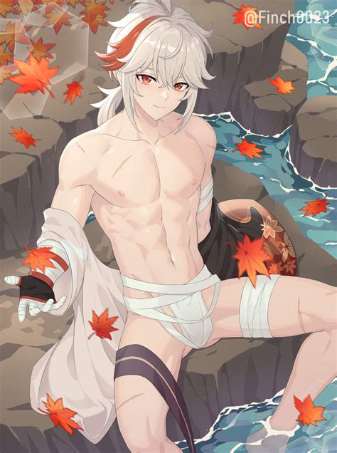 Kaedehara Kazuha Genshin Impact Drawn By Finchblanc1771 Danbooru