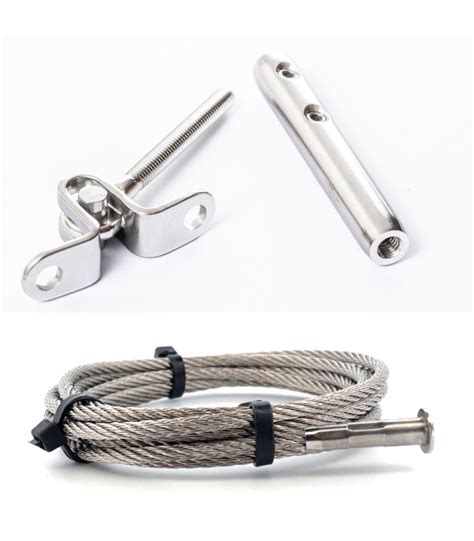Câble Inox 4mm 10m Serti 1 Coté 1 Tendeur Articulé Leroy Merlin