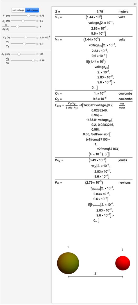 Electrostatic Force Between Charged Conducting Spheres Wolfram