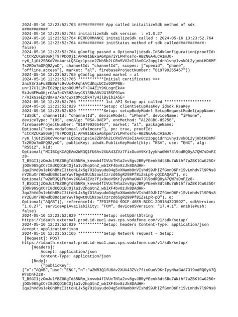 Id Sdk Logs Pdf Ios Cryptography