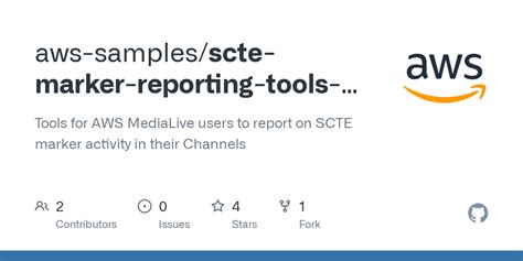 Github Aws Samplesscte Marker Reporting Tools For Medialive Users