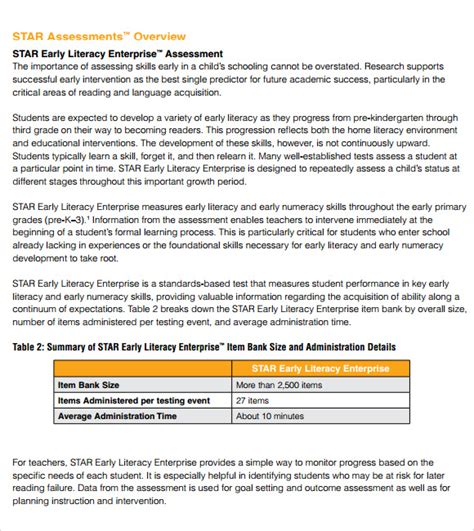 Free 6 Star Assessment Templates In Pdf