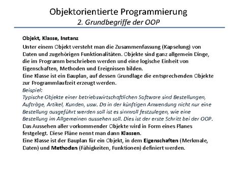 Objektorientierte Programmierung Oop 1 Strukturiert Versus Objektorientiert Strukturierte