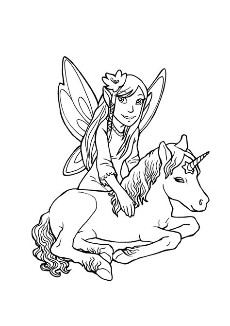 Einhorn Ausmalbilder Kinder Ausmalbild Fee Mit Einhorn Kinder Porn Sex Picture