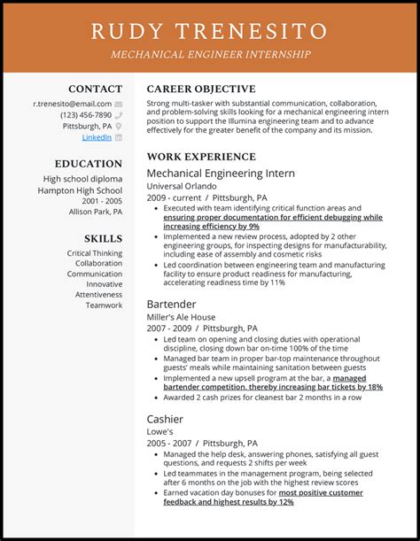 Entry Level Mechanical Engineer Resume Examples For 2 Vrogue Co