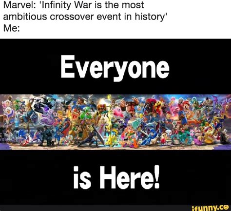 Super Smash Brothers Ultimate Crossover Marvel Infinity War Is