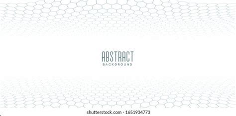 Perspective Grid Hexagonal Surface Design Technology Stock Vector