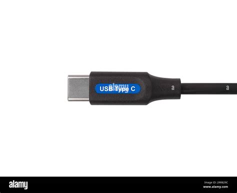 USB Type C Cable Type C Connector Cable On White Background Power Charger Cable Of Mobile