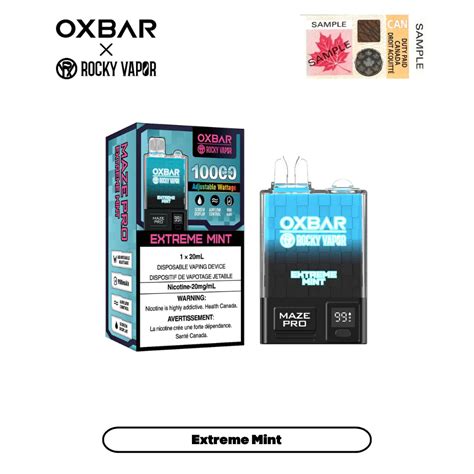 Oxbar Maze Pro 10k Disposable Vape Extreme Mint