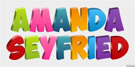 Amanda Seyfried Text Effect And Logo Design Celebrity