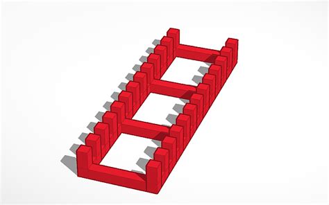 3d Design 12 Wrench Holder 12x 7 5mm Tinkercad