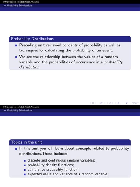 Understanding Probability Distributions Pdf Probability
