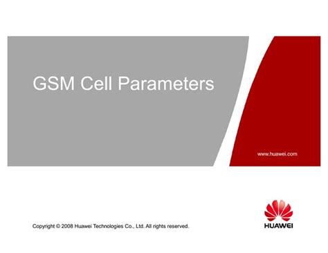 Gsm Cell Parameters Pdf