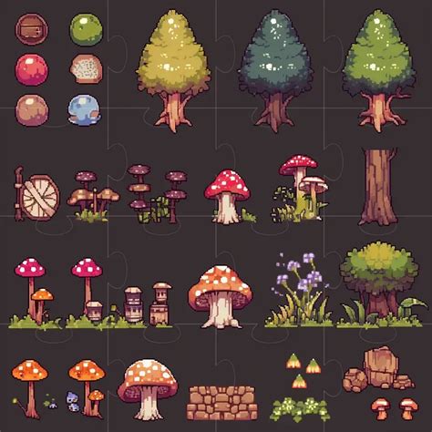 Cute Game Sprite Sheets Midjourney Prompt Promptbase