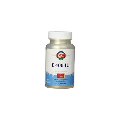 Kal E 400 D Alpha Tocopherol 400 Iu Softgels 90 Count Andeemart
