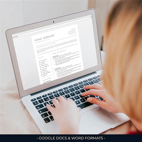 Ats Friendly Resume Template Minimalist Resume Template For Word