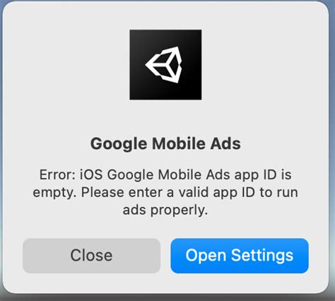 Assertion Failed UnityEditor RetainedMode UpdateSchedulers Issue Googleads Googleads