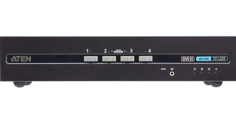 Aten 4 Port Usb Dvi Dual Display Secure Kvm Switch Cs1144d4 Bandh
