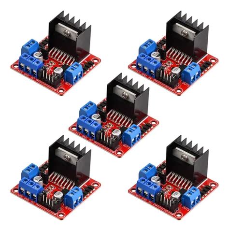 5 Piezas Modulo Puente H L298 Motor Driver Raspberry Arduino Mercadolibre