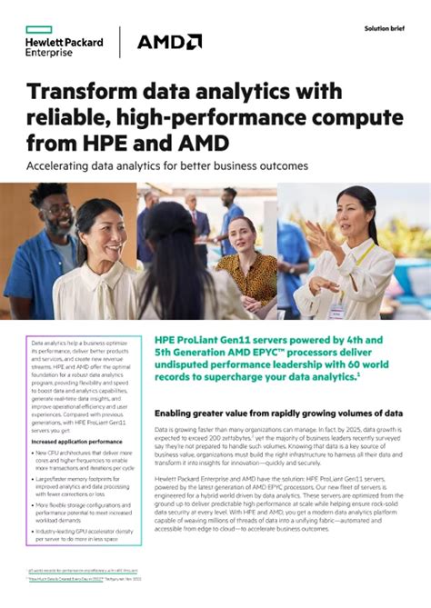 Transform Data Analytics With Reliable High Performance Compute From