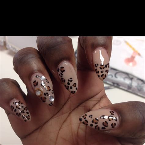 Kandi Apple Nails Best Cheetah Design
