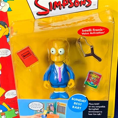 Neu Sunday Best Bart Simpson Simpsons Playmates Wos Serie 2 Actionfigur