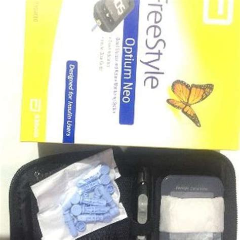 Jual Alat Cek Tes Gula Blood Glucose Keton Ketone Freestyle Optium Di