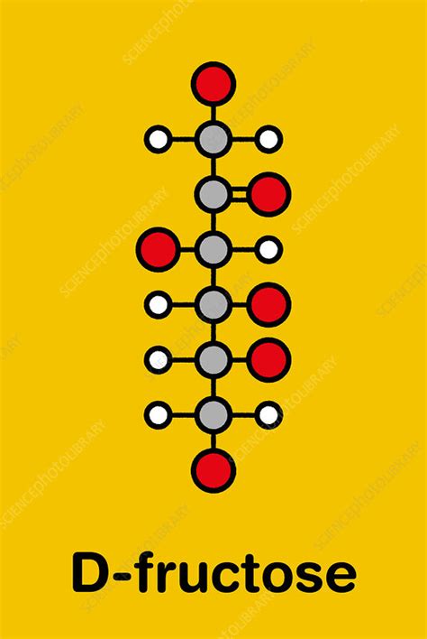 Fructose Fruit Sugar Molecule Illustration Stock Image F0278640