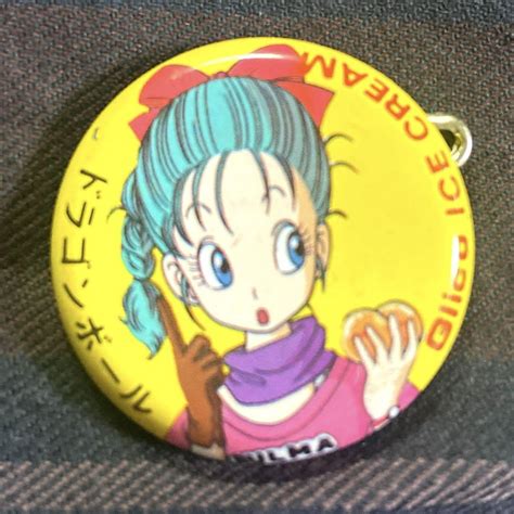 昭和レトロ ヴィンテージ ドラゴンボール ブルマ 缶バッジ グリコアイスクリーム By メルカリ