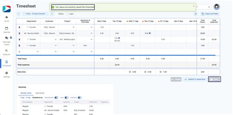 Ess Timesheet Edit And Save The Timesheet Synerion Agile Help