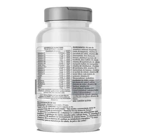 Multivitamínico Vit Complex A A Z 60 Cápsulas Clinicmais Carrefour