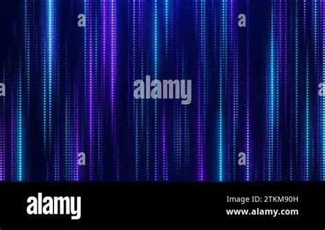Abstract Digital Background With Glowing Neon Lights Futuristic Cyberspace Data Hi Tech