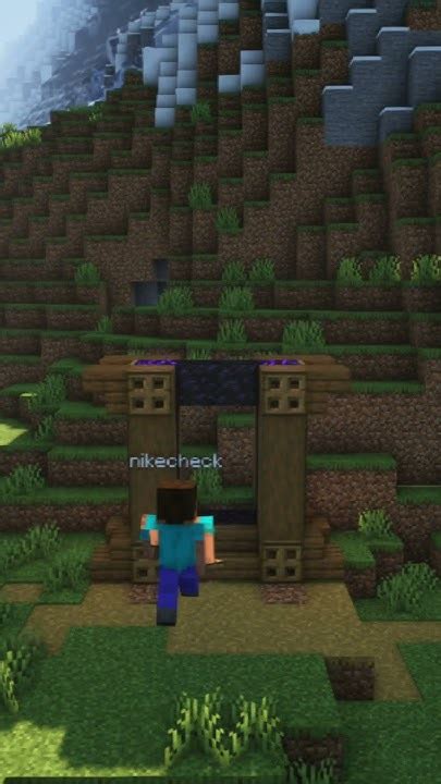 Простое оформление портала в незер Minecraft майнкрафт декор модерн