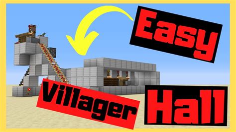 How To Build A Easy Villager Trading Hall TUTORIAL YouTube