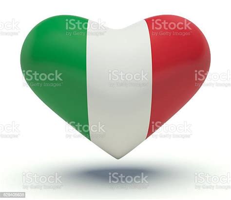 심장 Italia 플랙 색상 3 D 렌더링 일러스트레이션 국가 관광명소에 대한 스톡 사진 및 기타 이미지 국가 관광명소