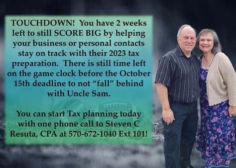 Touchdown You Have 2 Weeks Left To Still Score Big By Helping Your Business Or Personal