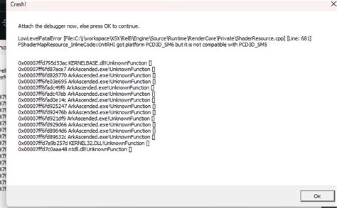 Low Level Fatal Error Out Of Nowhere R Playark