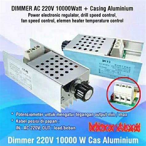 Jual Dimer Ac 220 Vac 10000 Watt Casing Aluminium Jakarta Barat