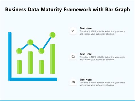 Business Data Maturity Framework With Bar Graph Ppt Powerpoint