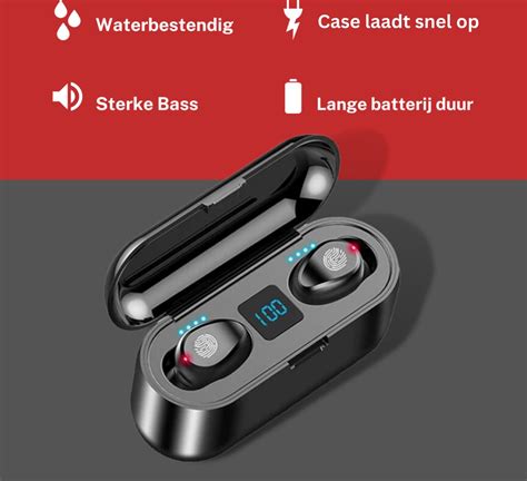 Oordopjes Draadloos Bluetooth Oortjes Samsung En Iphone Noise Cancelling Bol Com